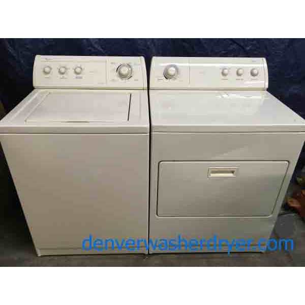 Beige Whirlpool Washer/Dryer Set! - #2523 - Denver Washer Dryer