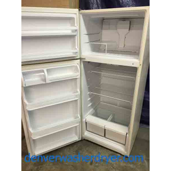 Beige Whirlpool Fridge, 18 Cubic Ft, Wonderful Condition - #1808 ...