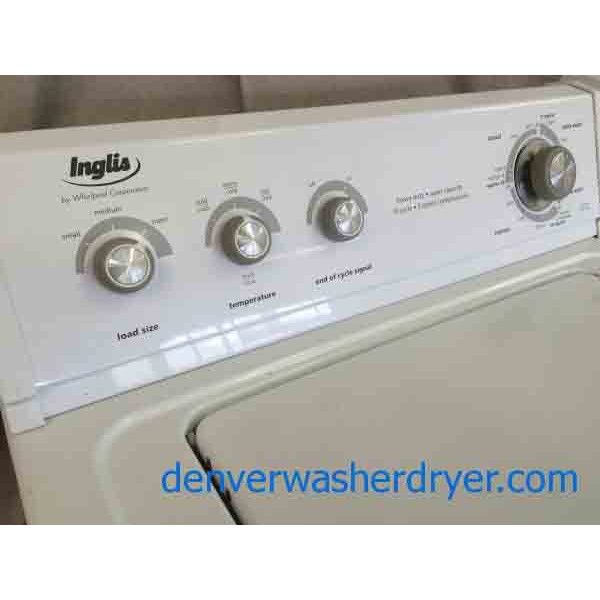 Inglis Washer/Dryer Set, by Whirlpool, Heavy Duty Direct Drive - #1988 ...