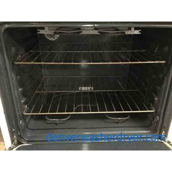 Glorious GE Coil-Top, Self Cleaning Range, 220V, 30" Wide in White ...