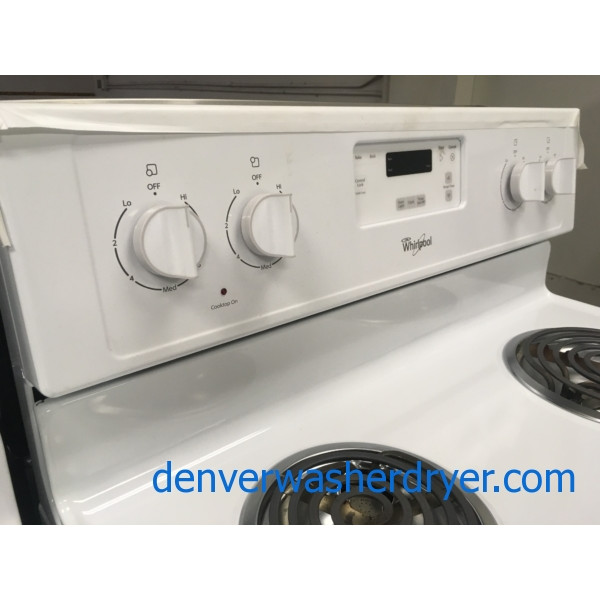 Beautiful Whirlpool White Range, Counter Depth, Capacity 4.8 Cu.Ft ...