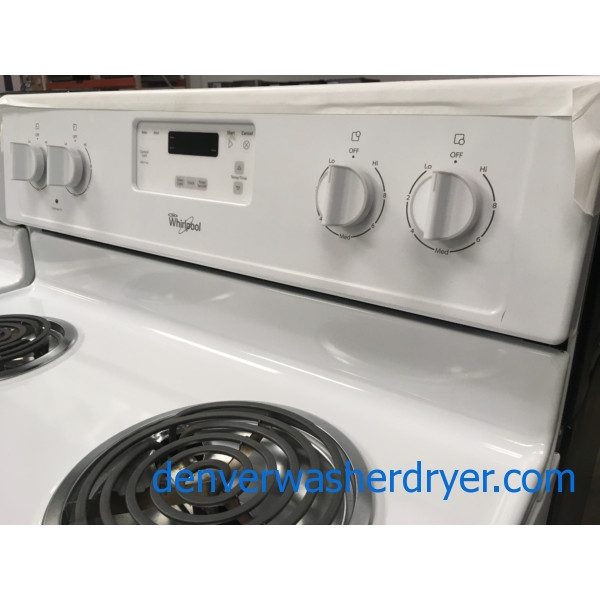 Beautiful Whirlpool White Range, Counter Depth, Capacity 4.8 Cu.Ft ...