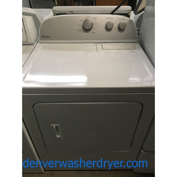 Whirlpool Electric Dryer, 29" Wide, White, 1-Year Warranty! - #5081 ...