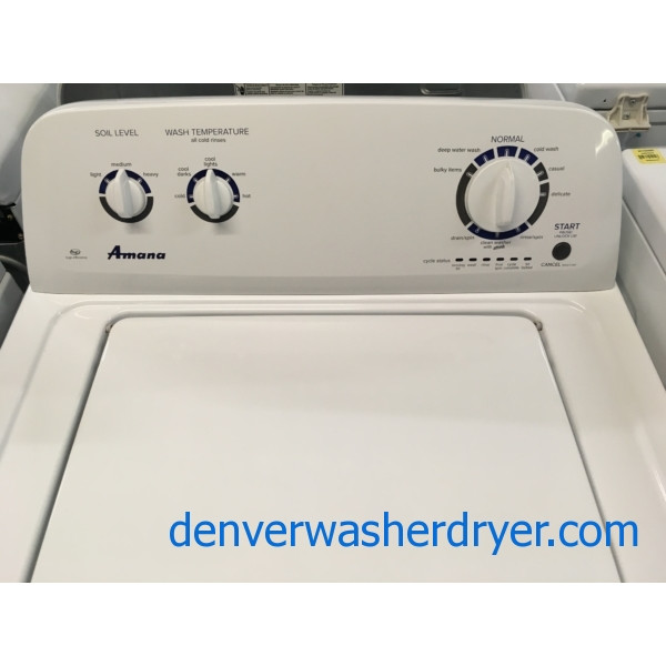Newer AMANA Washer, Agitator, Capacity 3.5 Cu.Ft., HE, Auto-Load ...