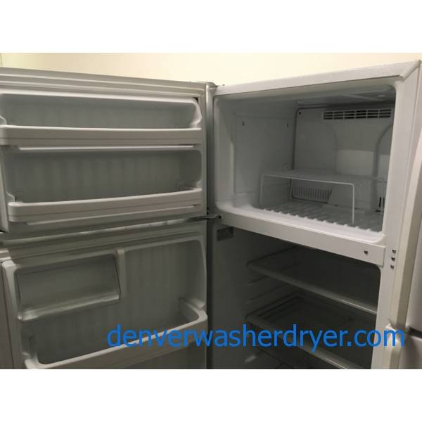 GE White Top-Mount Refrigerator, Hotpoint White Top-Mount Refrigerator ...