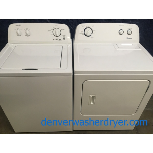 Mix-Match, Admiral Washer, and Amana Dryer Set, 1-Year Warranty - #3650 ...