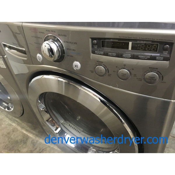 LG Front-Load Direct-Drive Washer & Electric Dryer Set, 1-Year Warranty ...