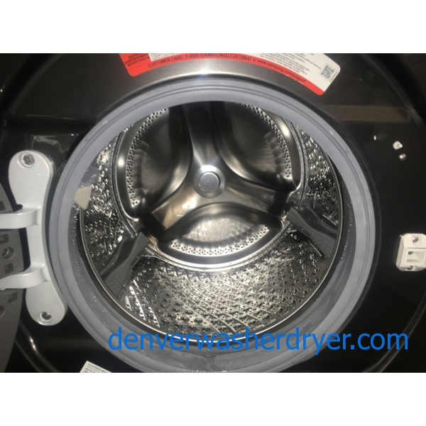 BRAND-NEW BLACK STAINLESS 27" HE Samsung Flex-Wash Front-Load Direct ...