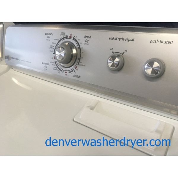 HE Maytag Centennial Top-Load Washer w/Agitator & Electric Dryer, 1 ...