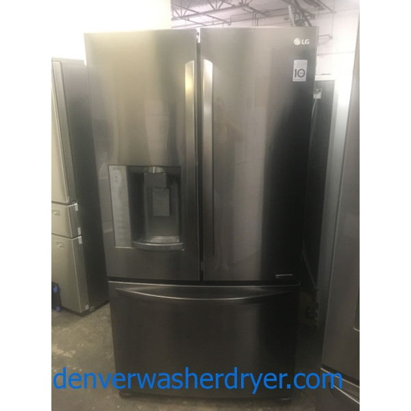 LG 36" Smudge-Proof & Finger-Print Resistant Black Stainless French ...