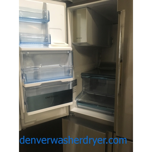 36" Stainless Samsung Chef Collection 4-Door Flex (34 Cu. Ft ...