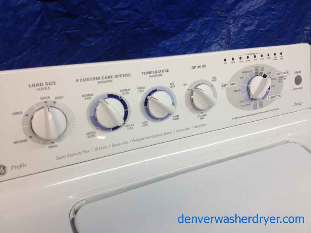Large Images for GE Profile Washer/Dryer “Prodigy” Edition - #562